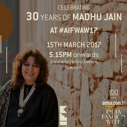 Celebrating 30 Years Of Madhu Jain At Aifw Aw17 - Fashion Design ...